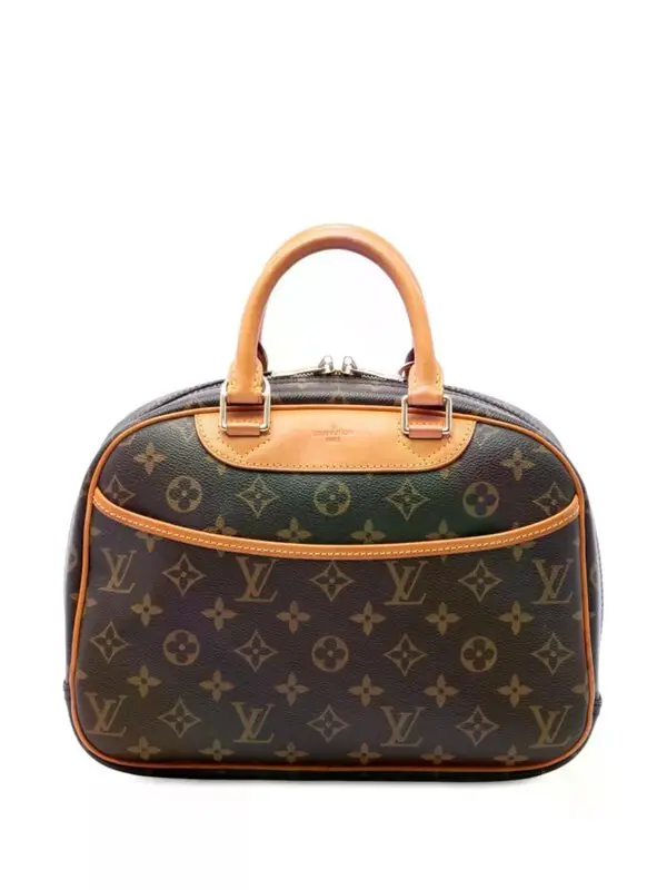 LOUIS VUITTON Monogram Trouville Handbag - Brown