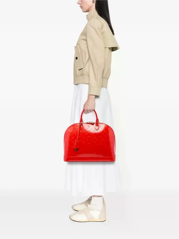 LOUIS VUITTON 2008 Monogram Vernis Alma Gm Handbag