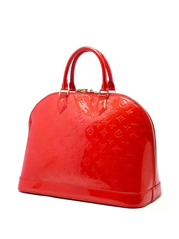 LOUIS VUITTON 2008 Monogram Vernis Alma Gm Handbag