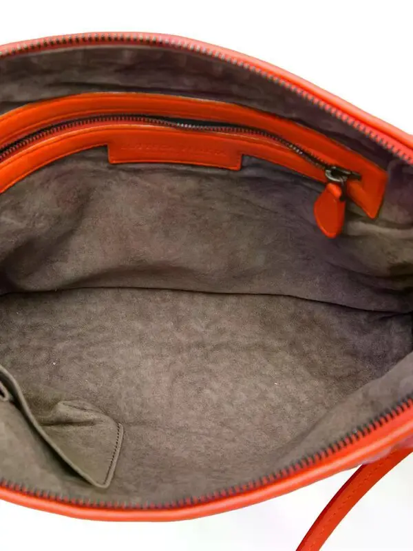 Bottega Veneta Nappa Intrecciato Nodini Crossbody Bag - Orange
