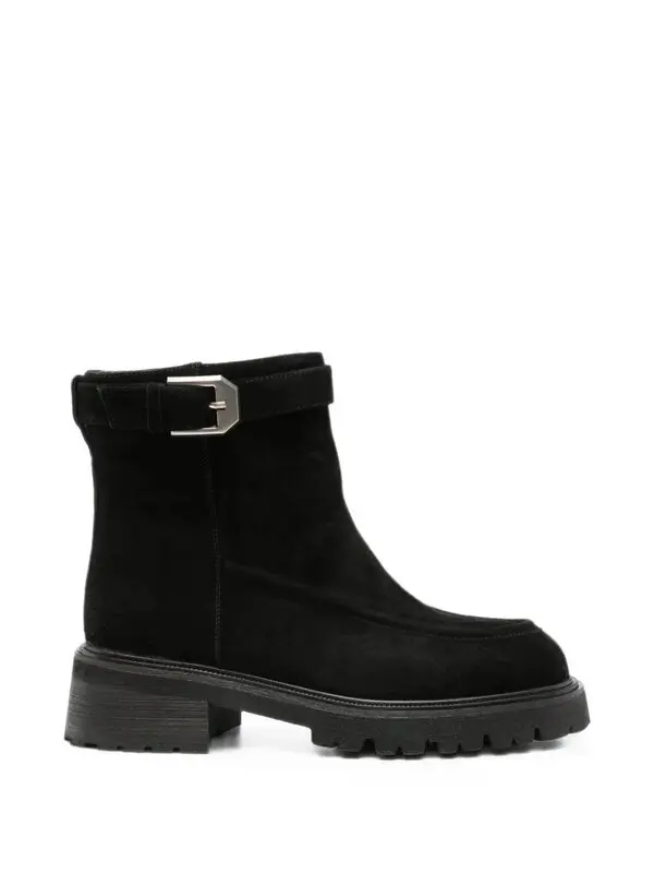LINDA BAUMANN Buckle-detail Ankle Boots