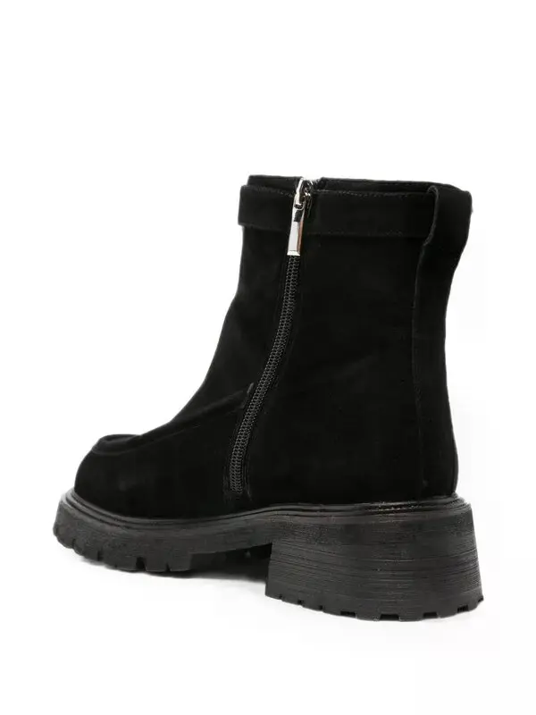 LINDA BAUMANN Buckle-detail Ankle Boots