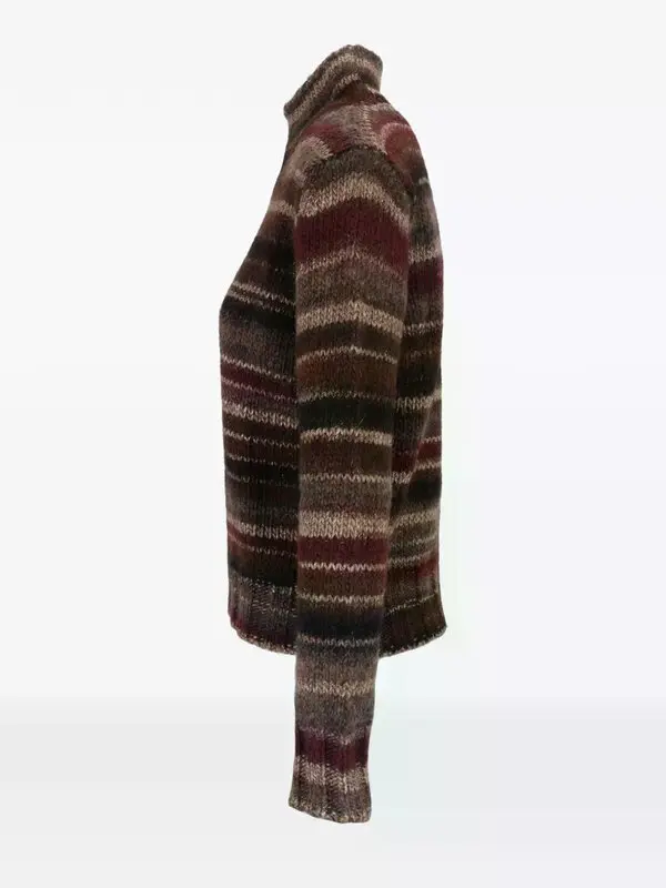 KANGRA Striped Roll-neck Sweater