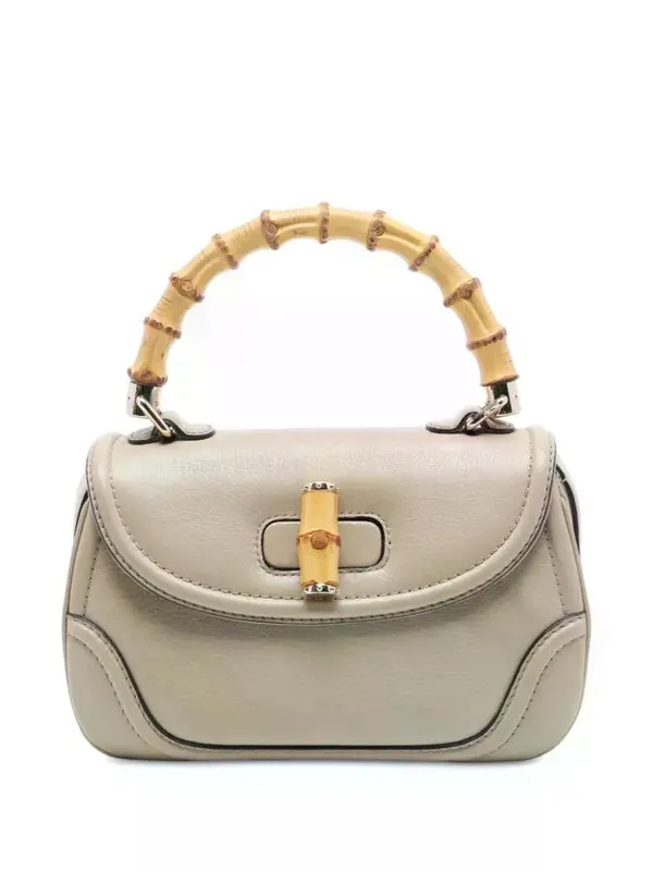 Gucci 2016-2026 Medium Calfskin New Bamboo Satchel