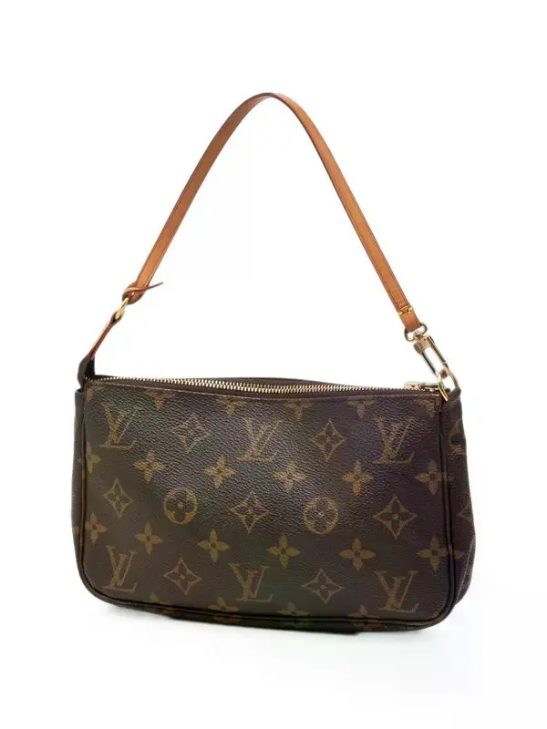 LOUIS VUITTON 2000 Monogram Pochette Accessoires Shoulder Bag - Brown