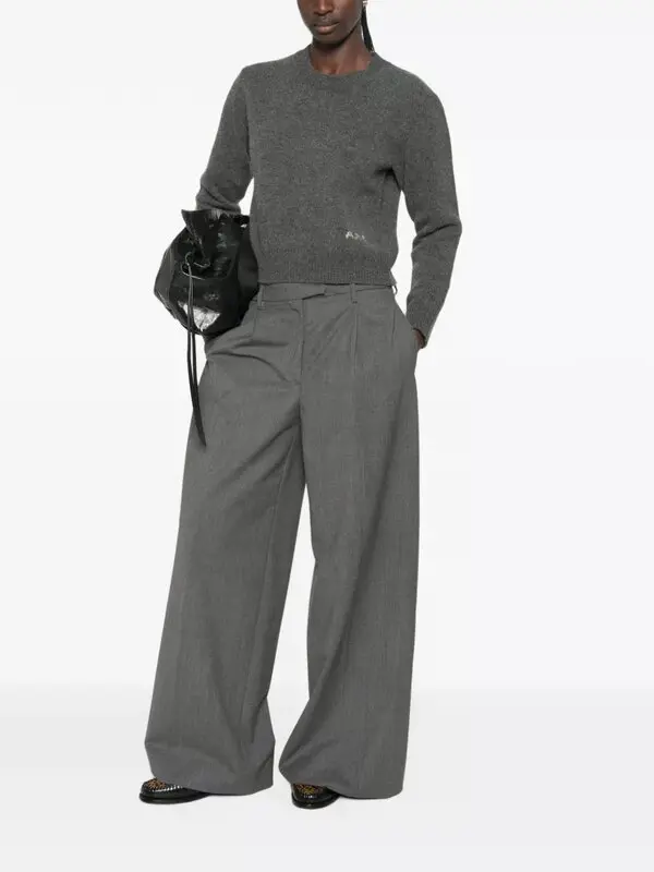 A.p.c. Logo Knit Crew Neck Sweater