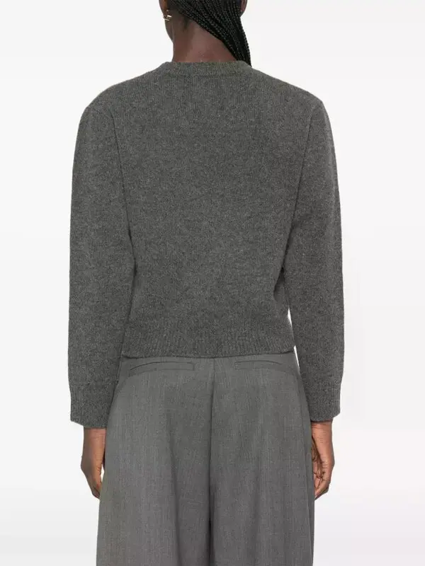 A.p.c. Logo Knit Crew Neck Sweater