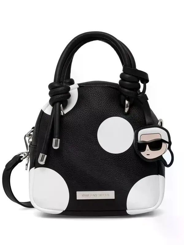 Karl Lagerfeld Ikon Polka-dot Tote Bag