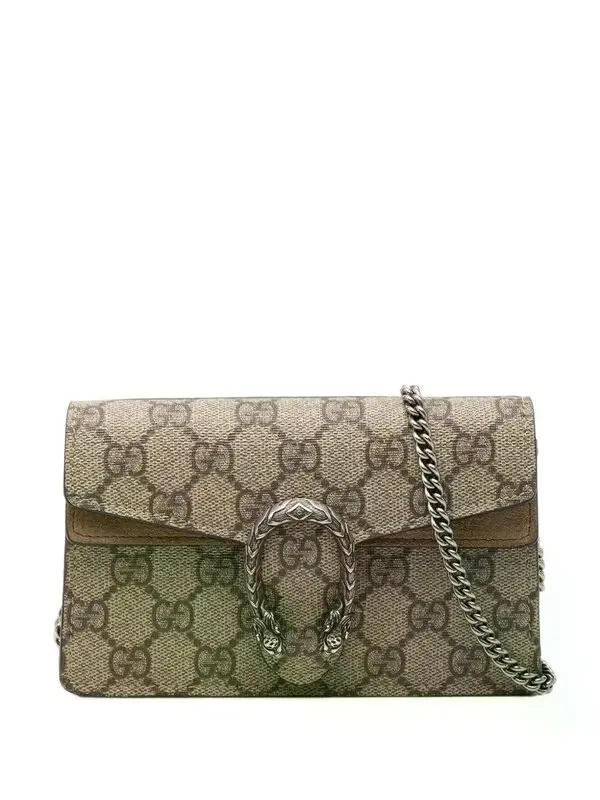 Gucci 2016-2026 Mini Gg Supreme Dionysus Crossbody Bag - Neutrals