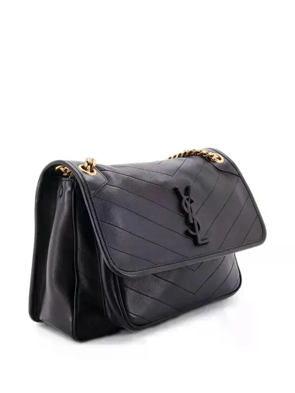 Saint Laurent Niki Chain Flap Bag Leather Medium Shoulder Bag