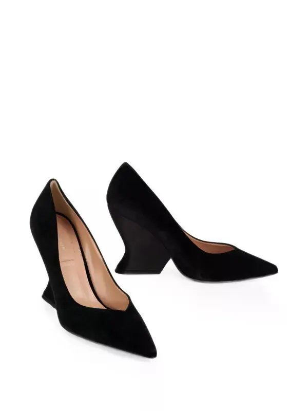 Alberta Ferretti Sculptural Geometric-heel Pumps