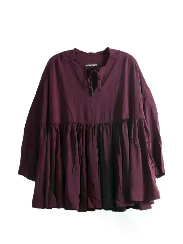 CASEY CASEY Tie-fastening Gathered Top - Red