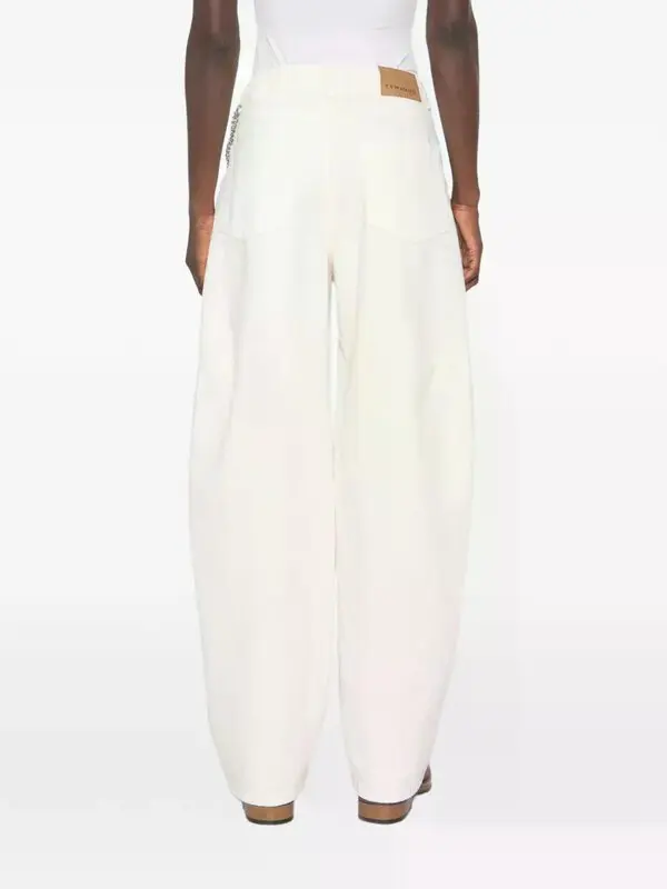 ERMANNO FIRENZE Crystal-embellished Chain-link Trousers