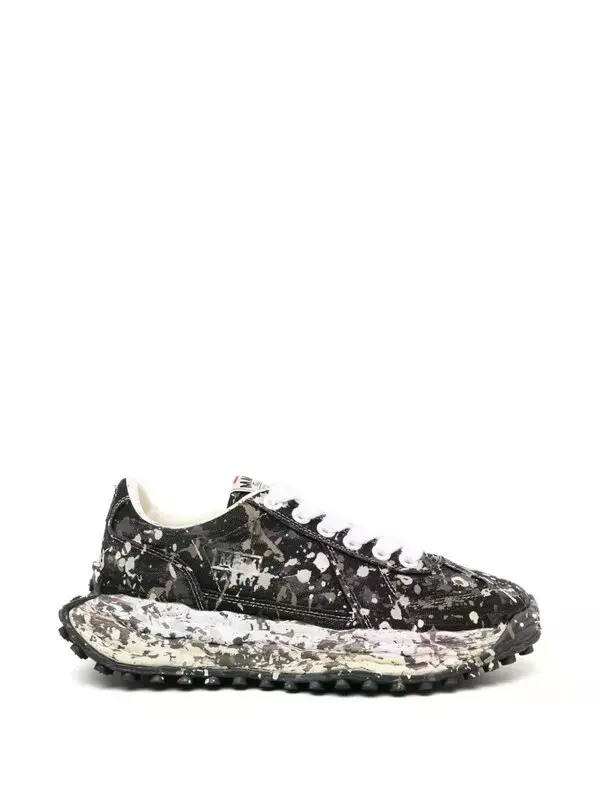 Mihara Yasuhiro Paint Splatter Lace-up Sneakers
