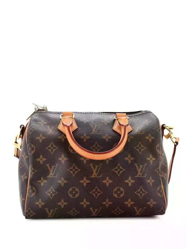 LOUIS VUITTON Monogram Canvas Speedy Bandouliere 25 Satchel - Brown
