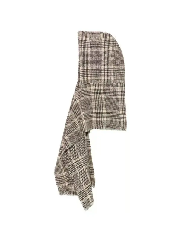 Destin Check Hooded Scarf