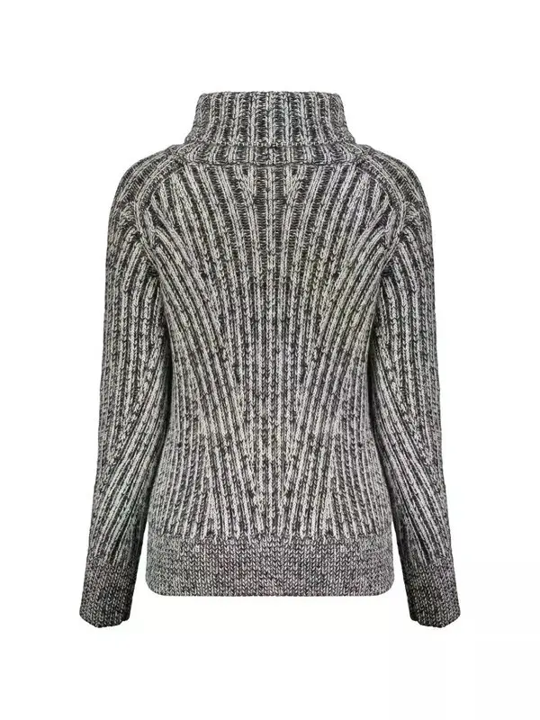 MOORER Ribbed-knit Roll-neck Sweater