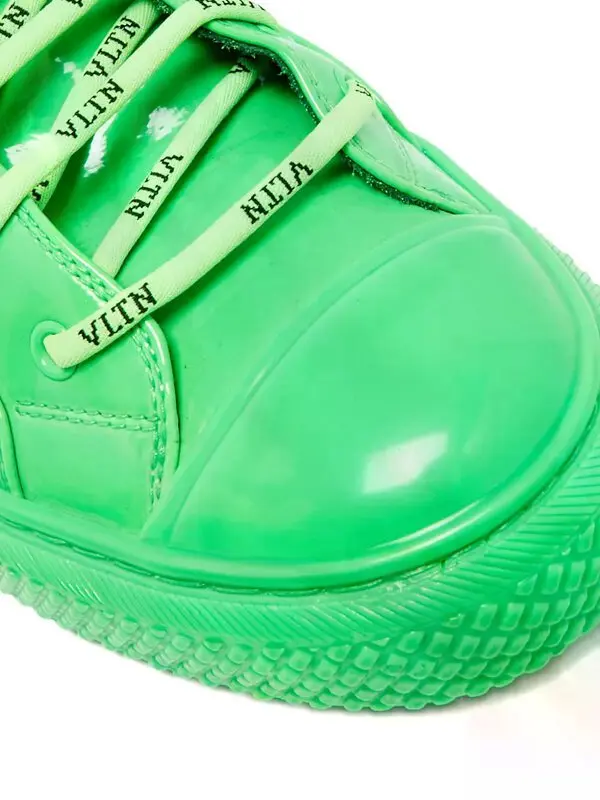 Valentino Garavani Calf Leather High-top Sneakers - Green