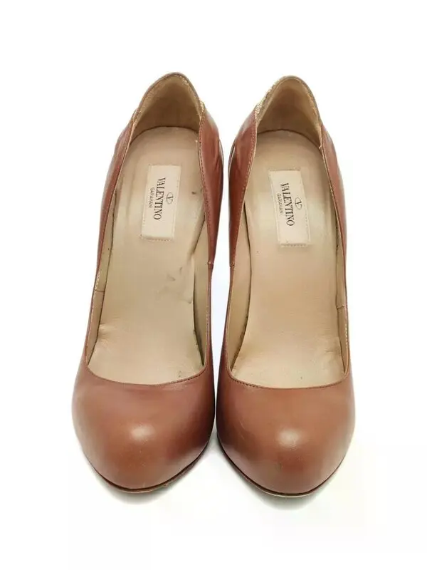 Valentino Garavani Leather Beaded Pumps