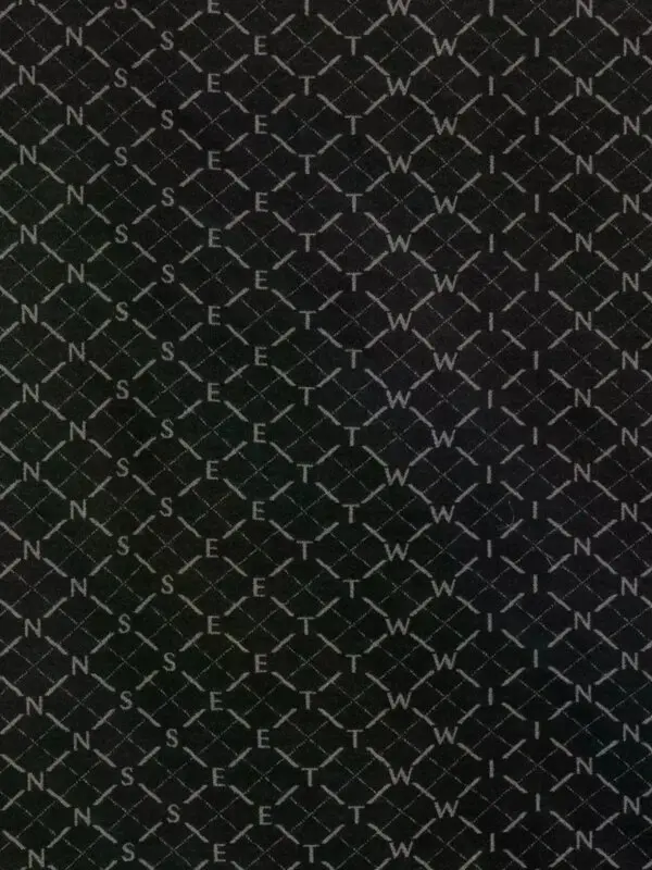 TWINSET Logo-jacquard Frayed Scarf