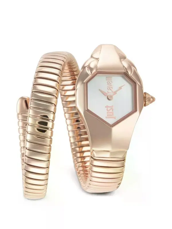 Just Cavalli Signature Snake 22mm Watch - White