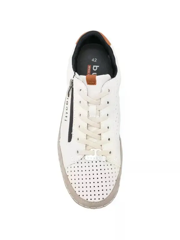 BUGATTI Perforated Side-zip Sneakers
