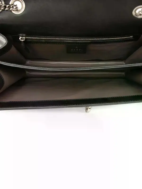 Gucci Patent Leather Interlocking G Crossbody Bag