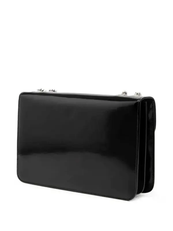 Gucci Patent Leather Interlocking G Crossbody Bag