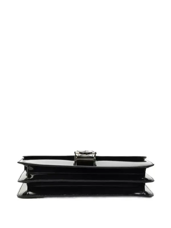 Gucci Patent Leather Interlocking G Crossbody Bag