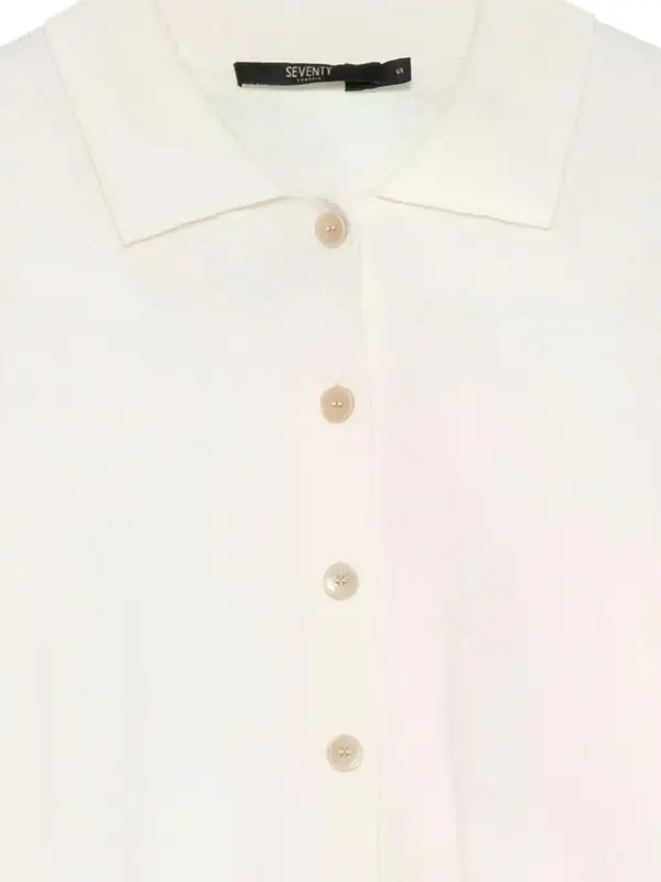 Seventy Cardigan With Spread Collar - Neutrals