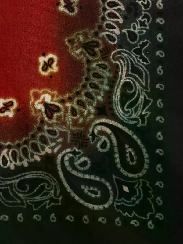 Destin Paisley-print Frayed Scarf