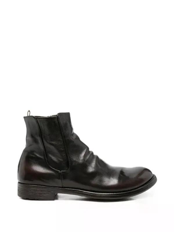 Officine Creative Hive Side-zip Leather Ankle Boots