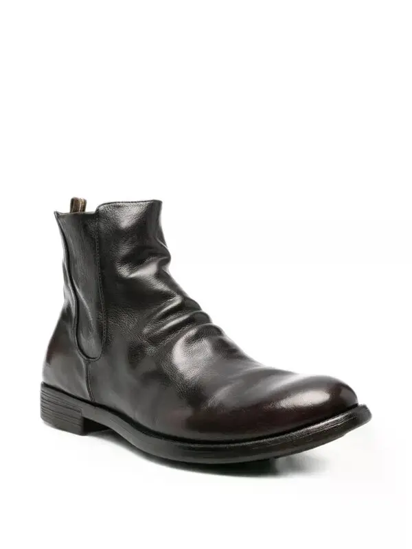 Officine Creative Hive Side-zip Leather Ankle Boots