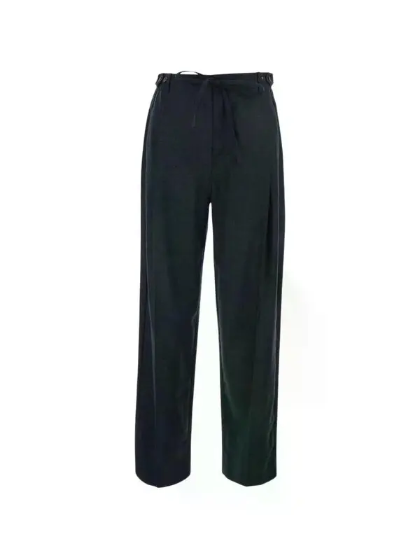 TELA Belted Pleated Wool Trousers