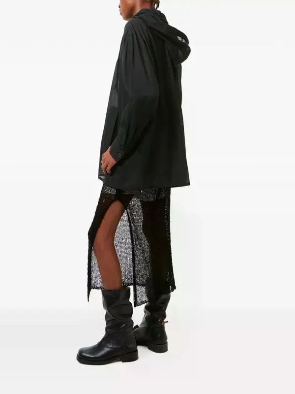 Our Legacy Semi-sheer Hooded Button-up Shirt