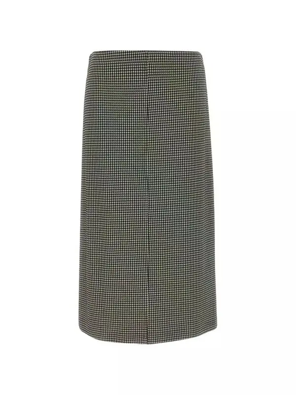 ELENA MIRÒ Check-pattern Midi Skirt