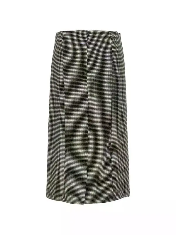 ELENA MIRÒ Check-pattern Midi Skirt