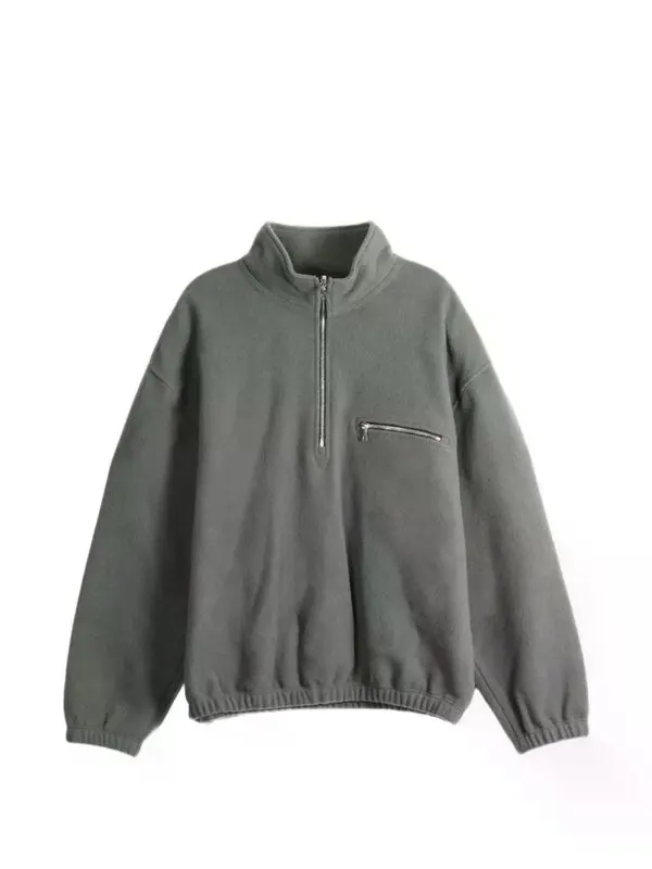RIER Quarter-zip Fleece Sweatshirt - Grey