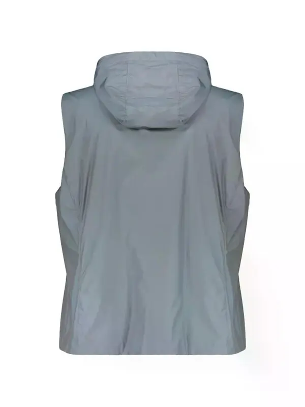 MOORER Hooded Zip-up Vest