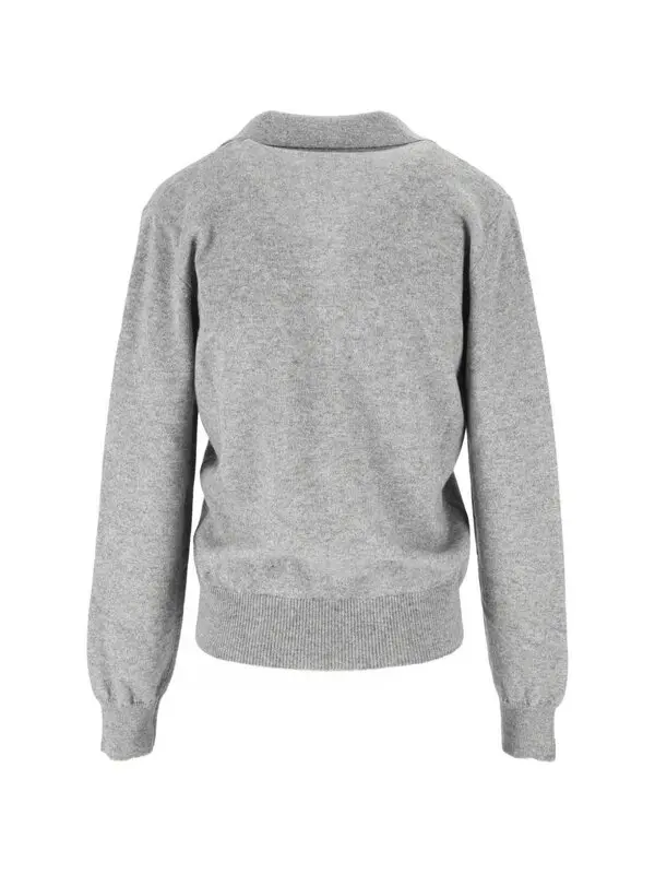 KANGRA Open-collar Long-sleeve Sweater