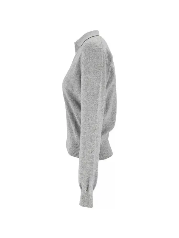 KANGRA Open-collar Long-sleeve Sweater