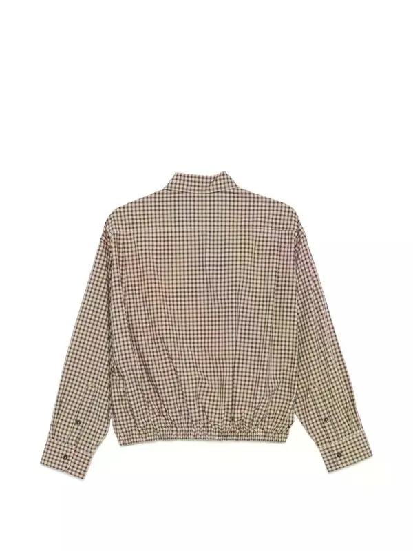 CORDERA Check-print Elasticated-hem Shirt