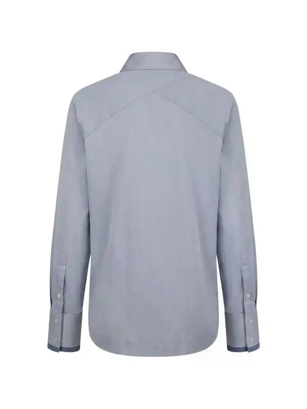MOORER Striped Long Sleeve Shirt