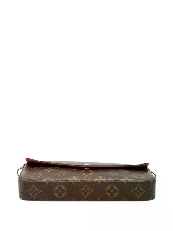 LOUIS VUITTON Monogram Pochette Felicie Crossbody Bag - Brown