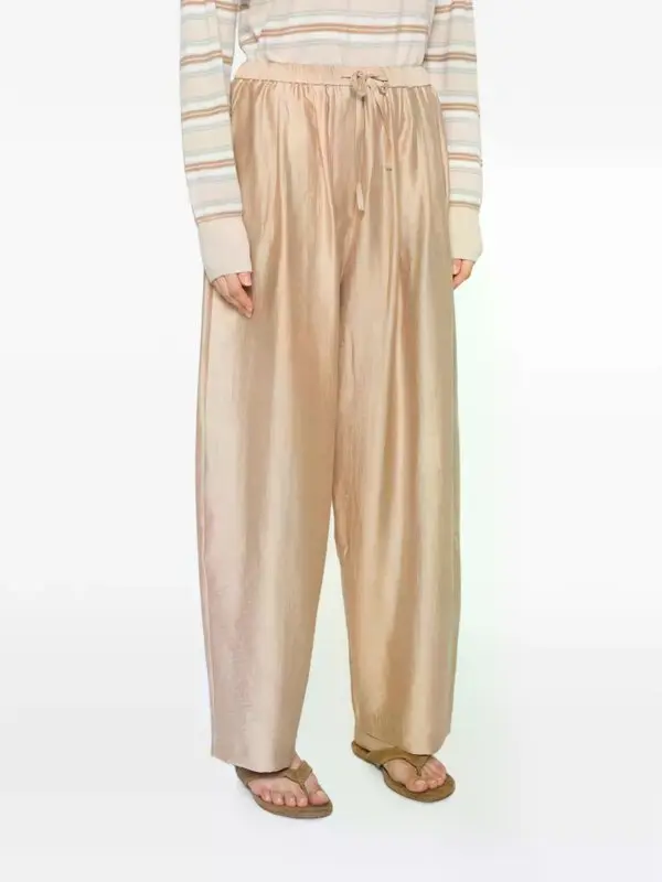 CORDERA Drawstring-waistband Wide-leg Trousers