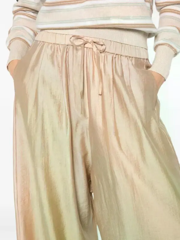 CORDERA Drawstring-waistband Wide-leg Trousers