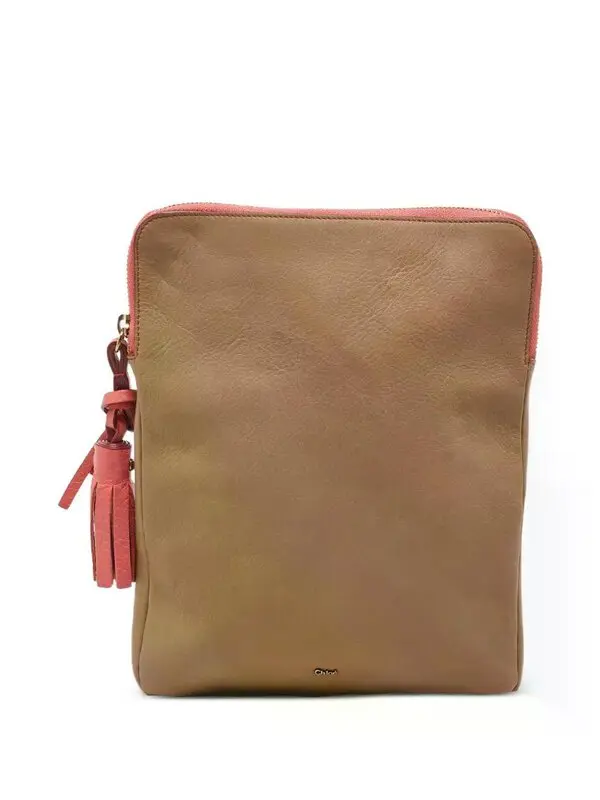Chloé Eva Tassel Tablet Cover - Neutrals