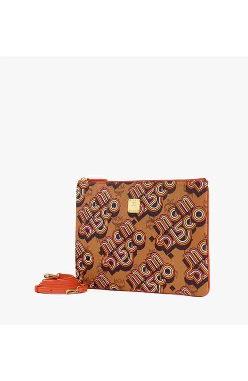 Mcm Aren Crossbody Pouch In Disco Visetos