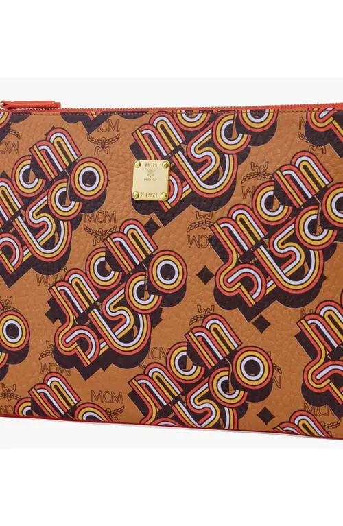 Mcm Aren Crossbody Pouch In Disco Visetos