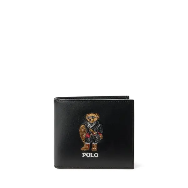 Ralph Lauren Polo Bear Leather Billfold Wallet